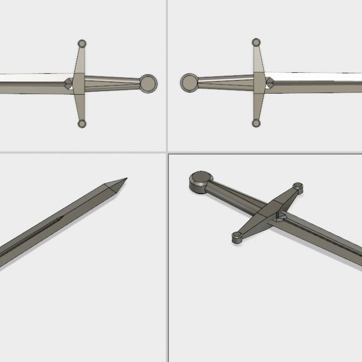 3D Printable Model sword by Sander de Jong
