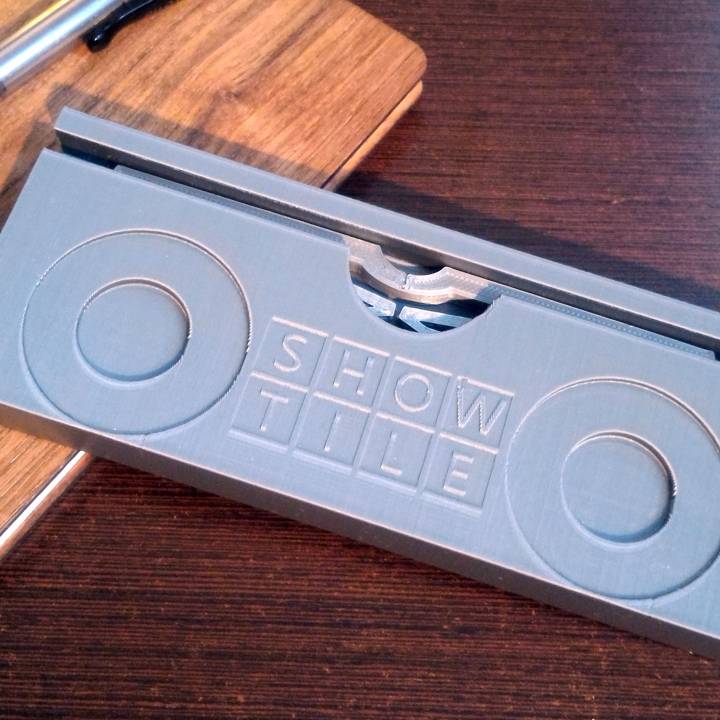 3D Printable Lithophane support 150mm by Stéphane Guossan