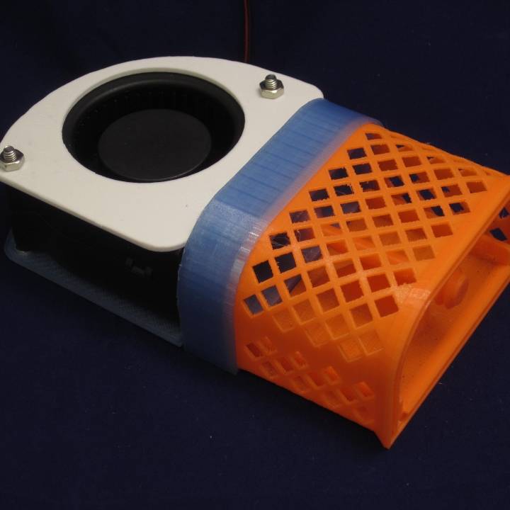 3D Printable Printer Enclosure Carbon Filter System by Demetrius Siachames