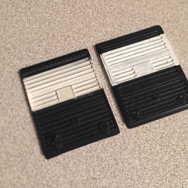 3D Printable HO Scale Box Car Train Door by Adam Witting