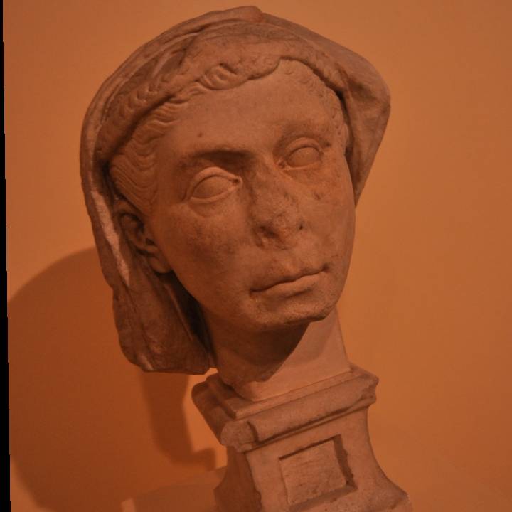 3D Printable Veiled Female Portrait by Scan The World