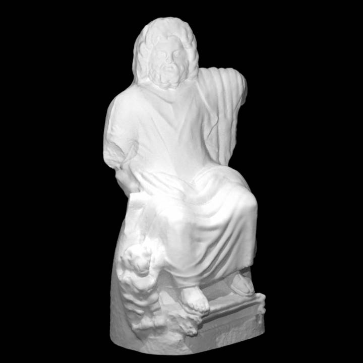 3D Printable Statue of Zeus-Serapis by Scan The World
