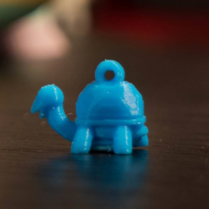 3D Printable Turtle Key Chain by MakeVr