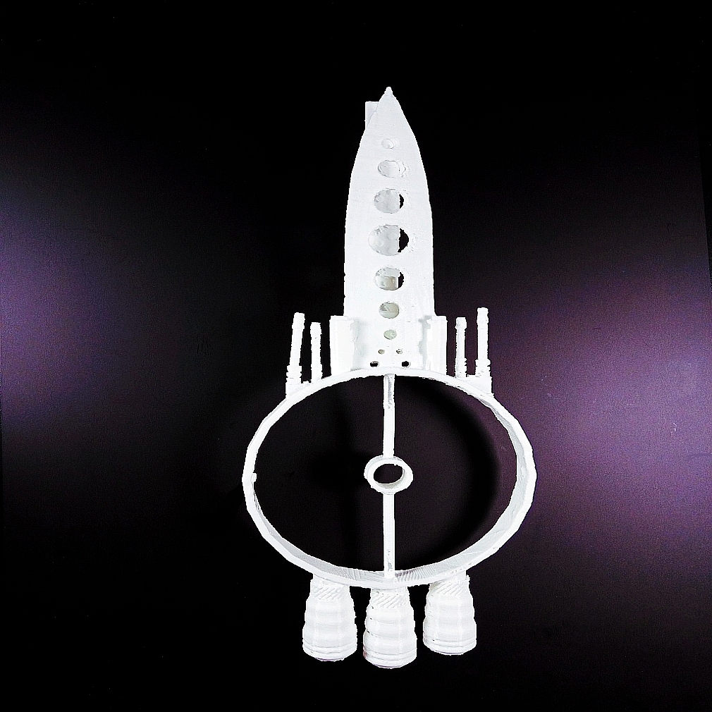 3D Printable KitBash Ship by MakeVr