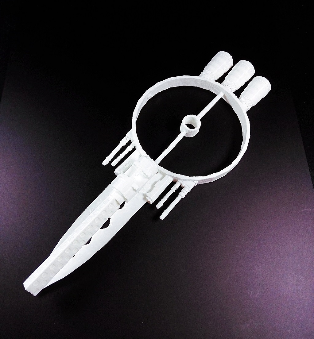 3D Printable KitBash Ship by MakeVr