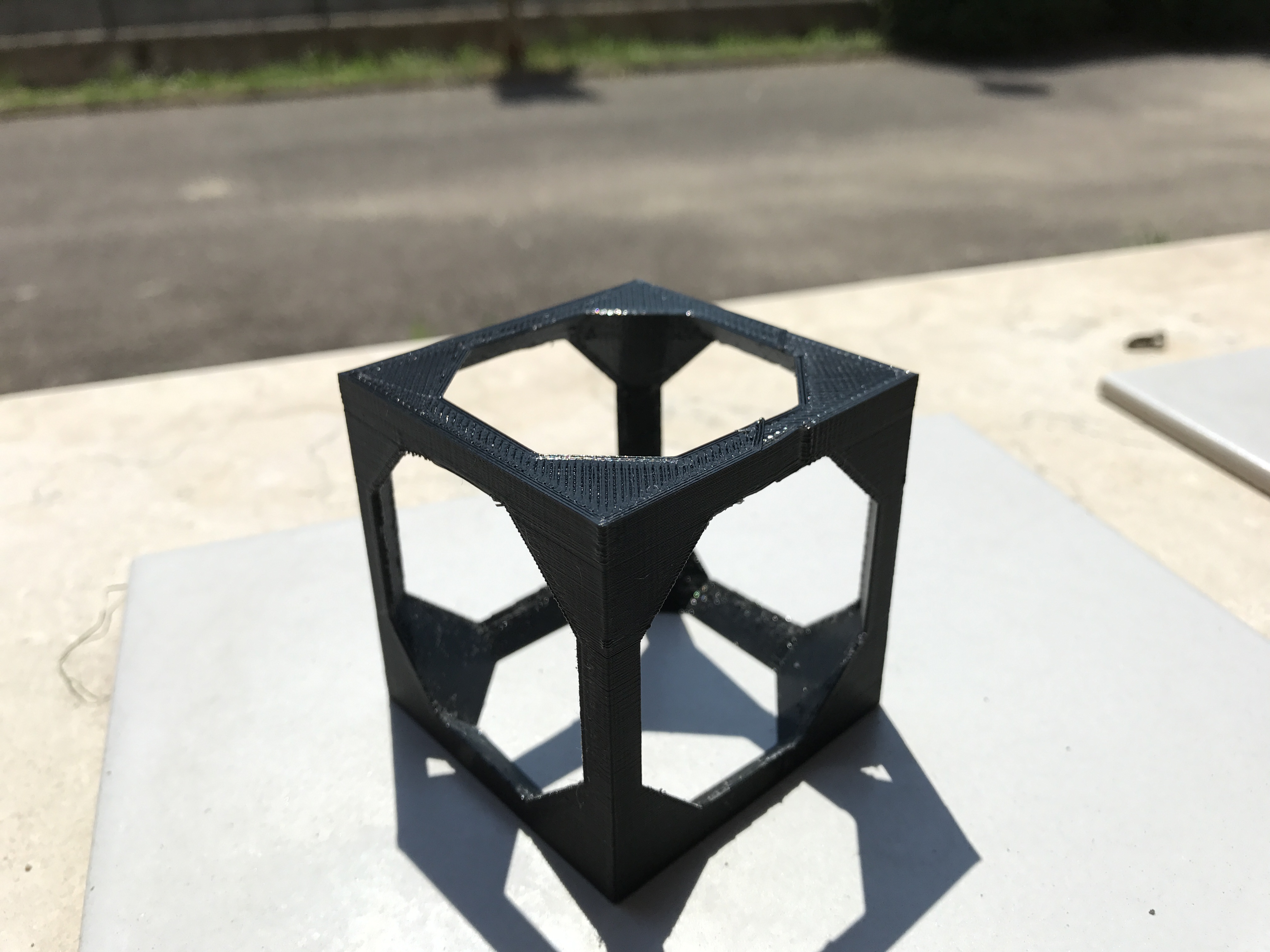 3D Printable Hollow Cube by MakeVr