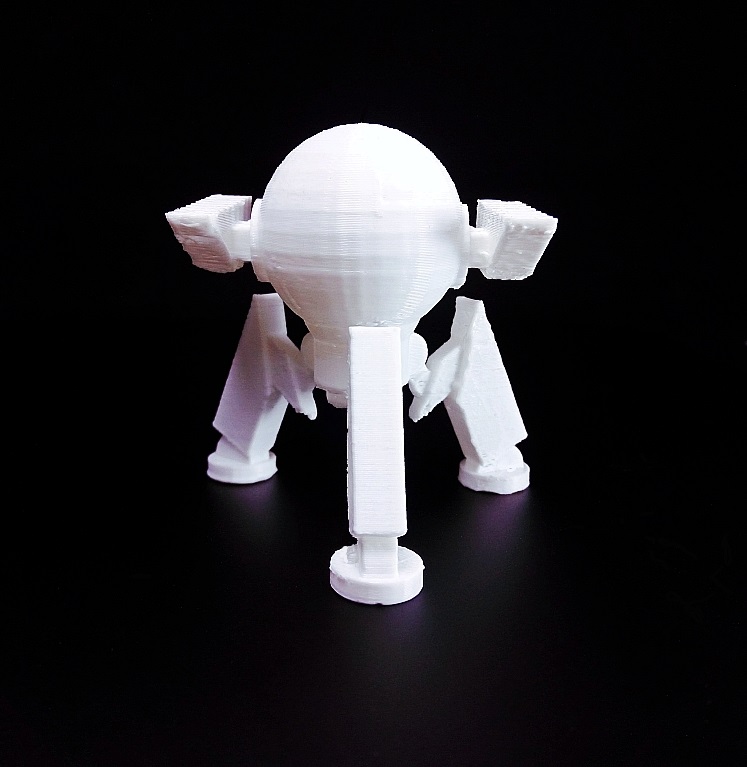 3D Printable Tri-Leg Mech by MakeVr