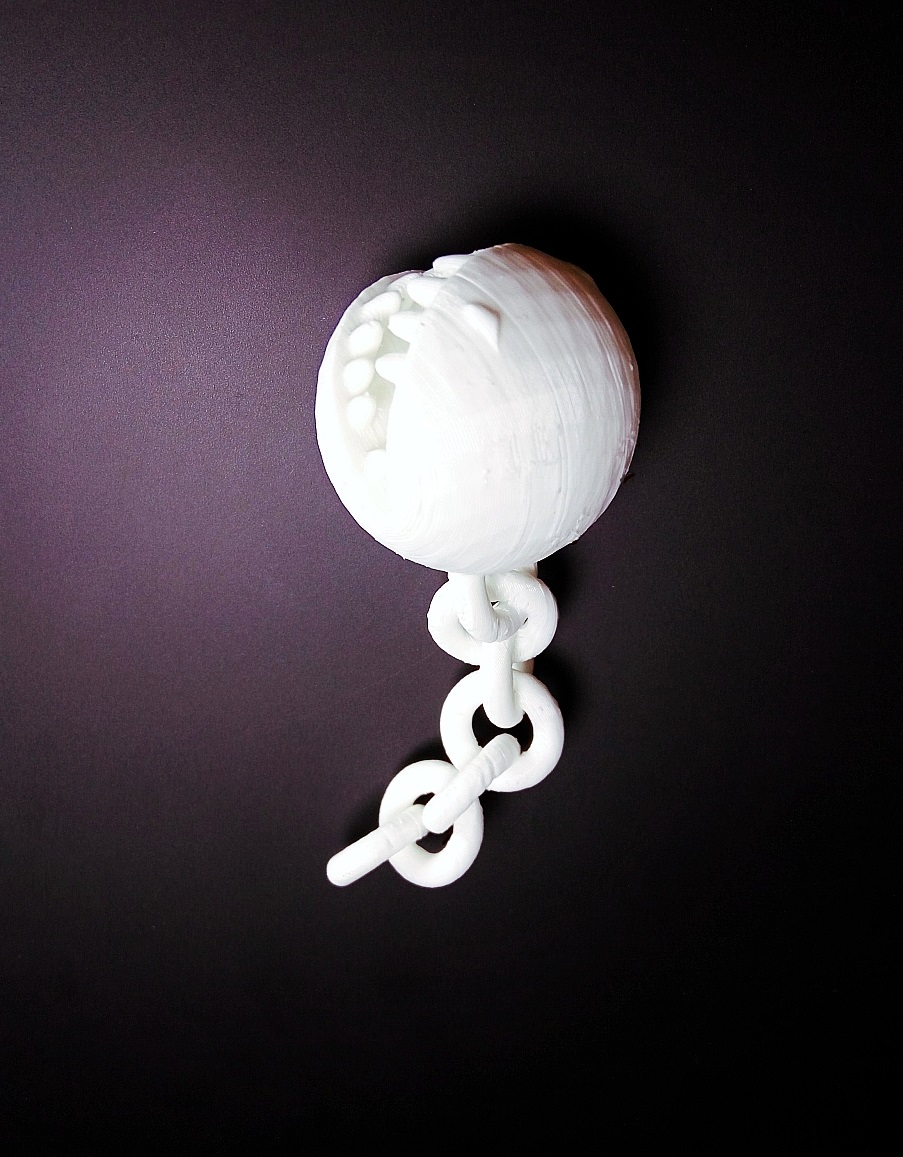 3D Printable Chain Chomp by MakeVr