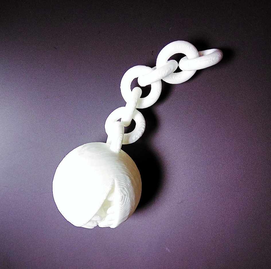 3D Printable Chain Chomp by MakeVr