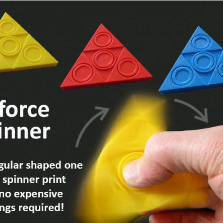 3D Printable Triforce Fidget Spinner by Muzz64