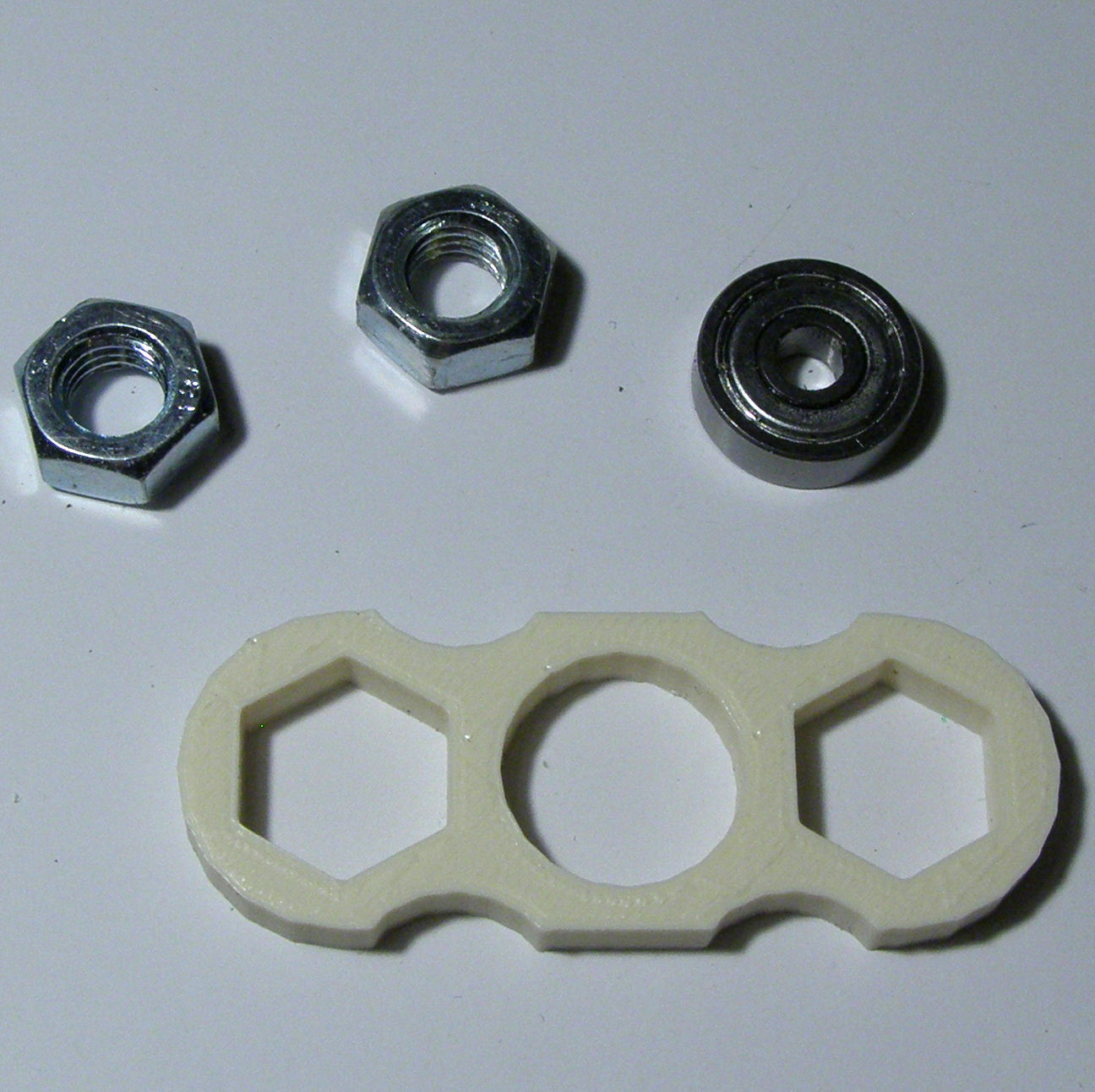 3D Printable Small Bi-Hex Fidget Spinner by Eric Fogle