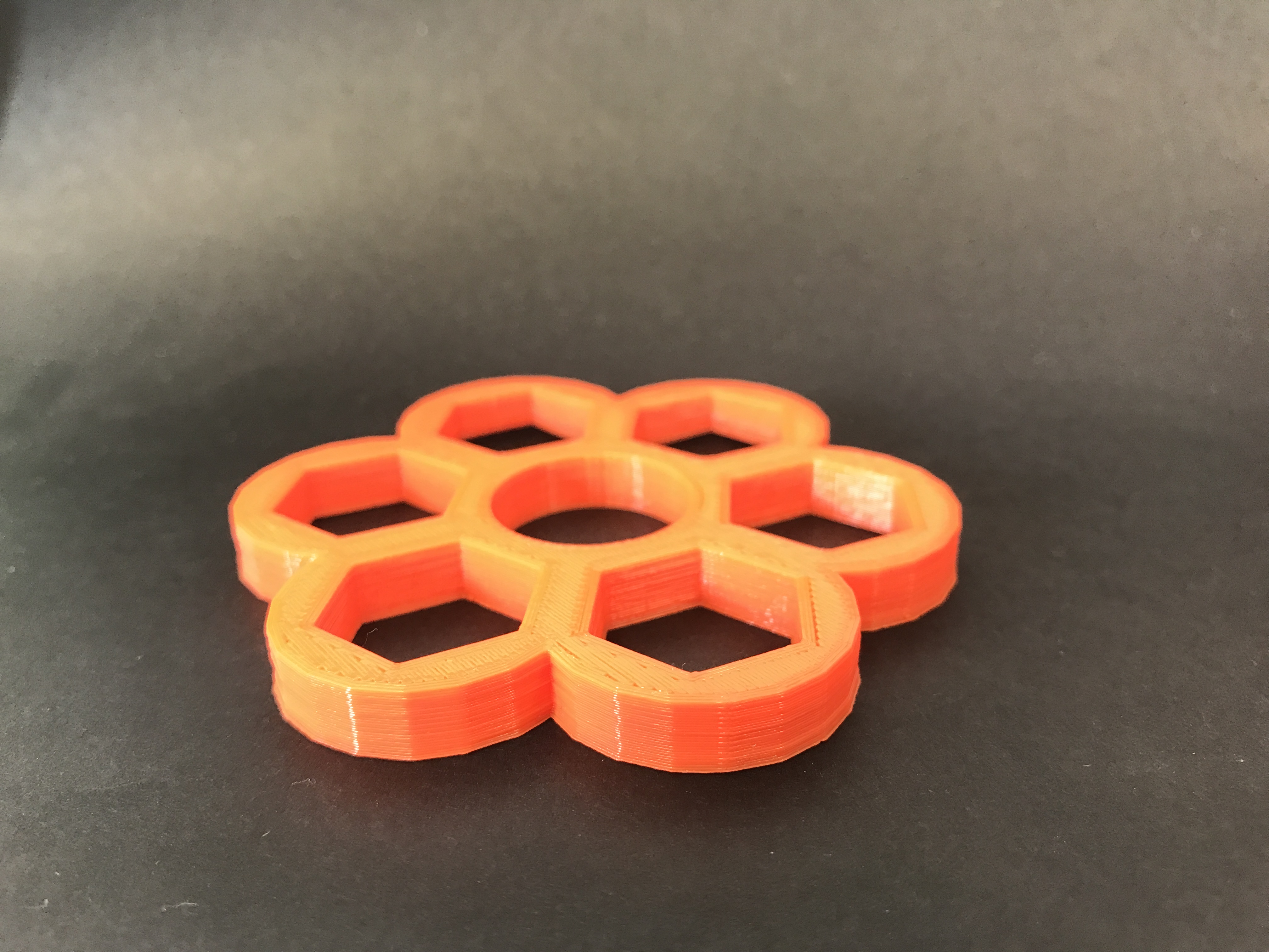 3D Printable Small Hex-Hex Fidget Spinner by Eric Fogle