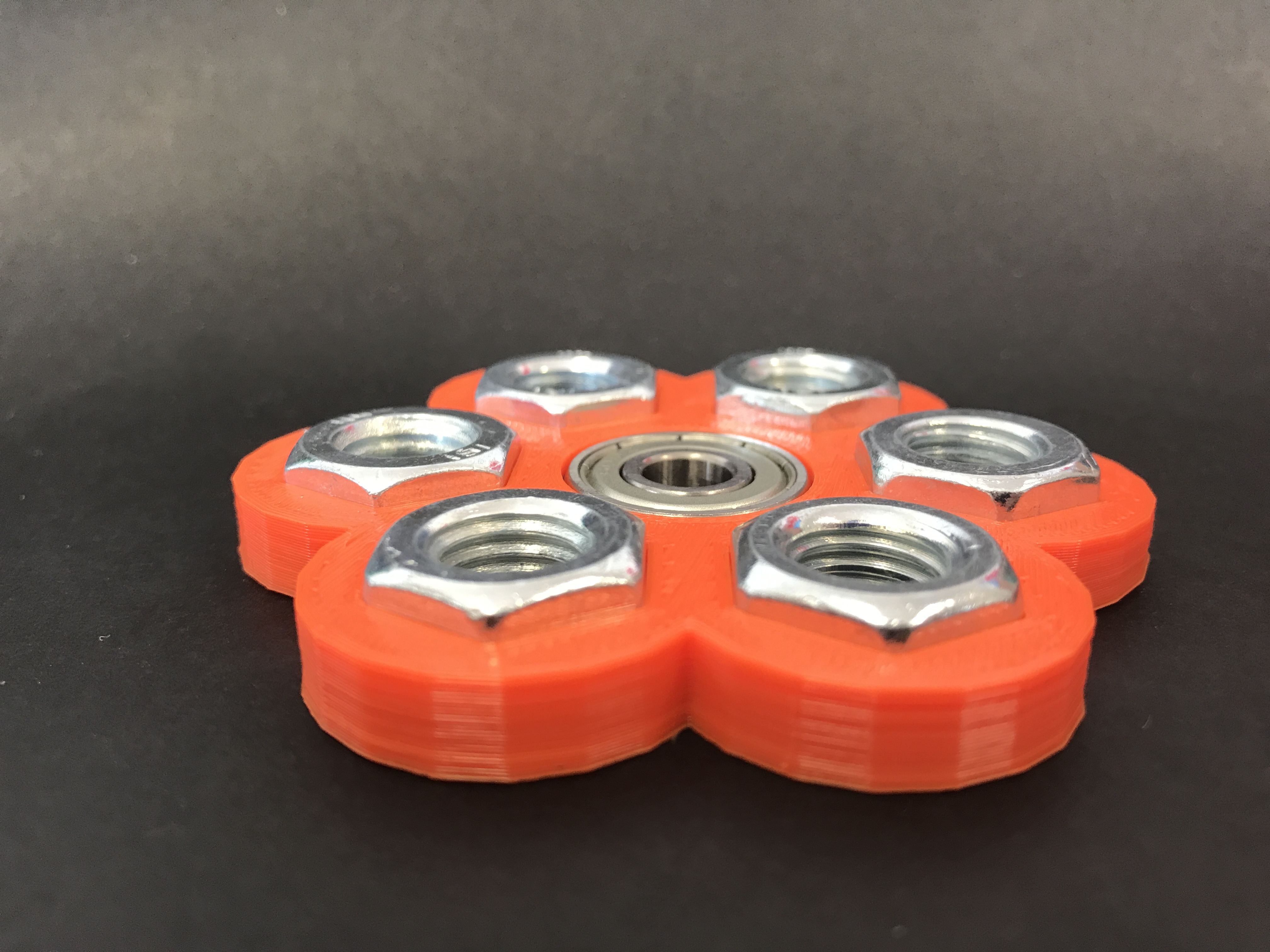 3D Printable Small Hex-Hex Fidget Spinner by Eric Fogle
