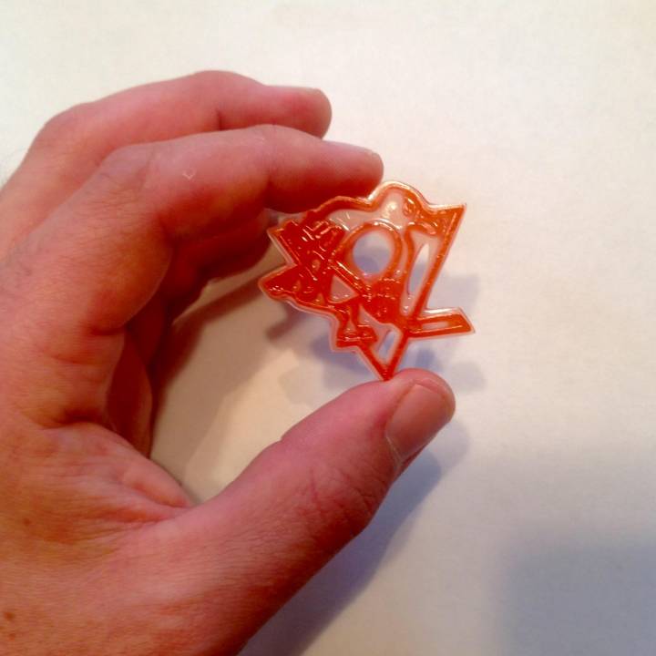 3D Printable Pittsburgh Penguin Cookie Cutter by Eric Fogle