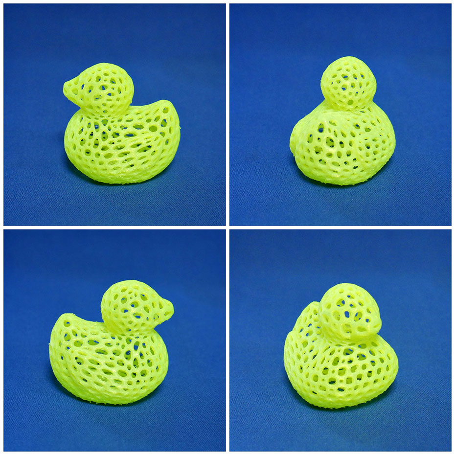3D Printable Rubber Duck - Voronoi Style by Roman Hegglin