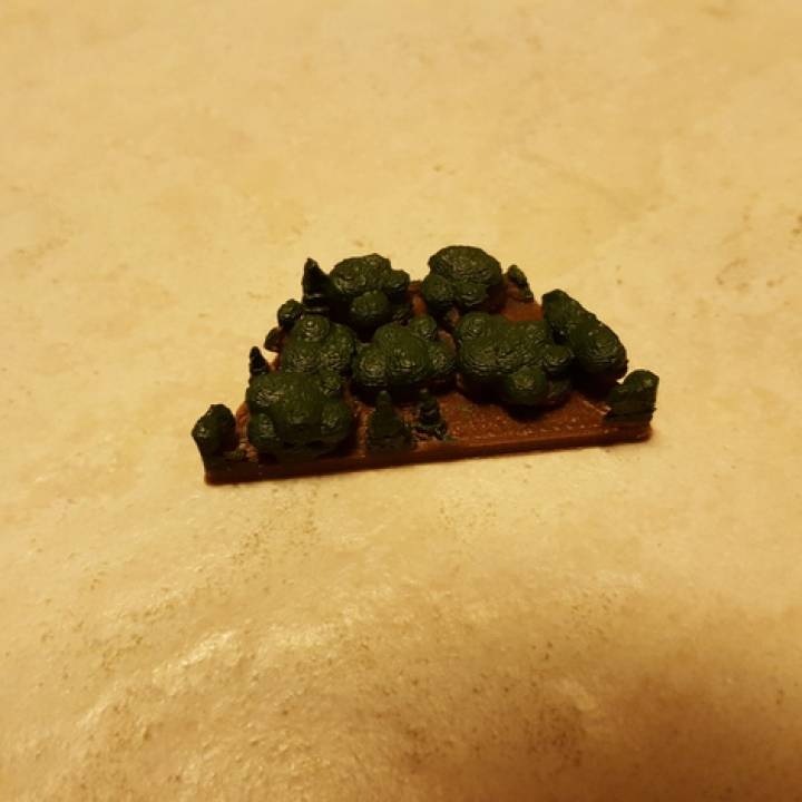 3D Printable Tabletop Trees (Hex) by John Bishop