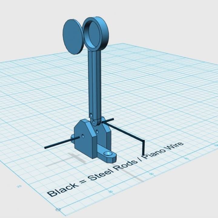3D Printable Turnout Lever for Garden Railway System by Leif Myrberg