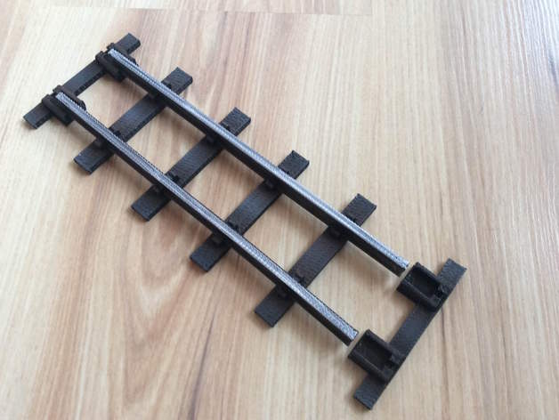 3D Printable Modular Railway joining track 32 and 45 mm by Leif Myrberg