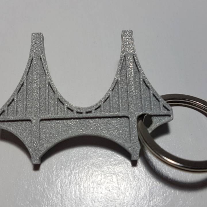 3D Printable Bridge Keychain by Bruno Martins