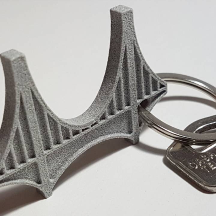 3D Printable Bridge Keychain by Bruno Martins