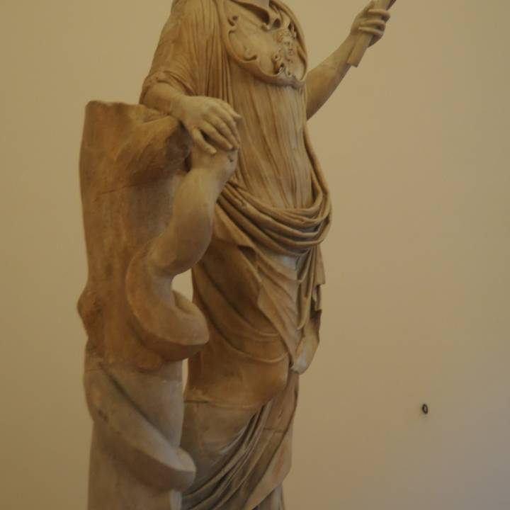 3D Printable Statue of Athena with a snake by Scan The World