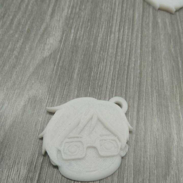 3D Printable Yuri on ice´s Yuri chibi face keychain by mario alfonso