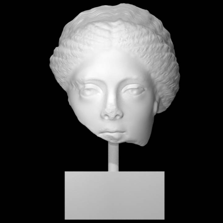 3D Printable Female Portrait by Scan The World