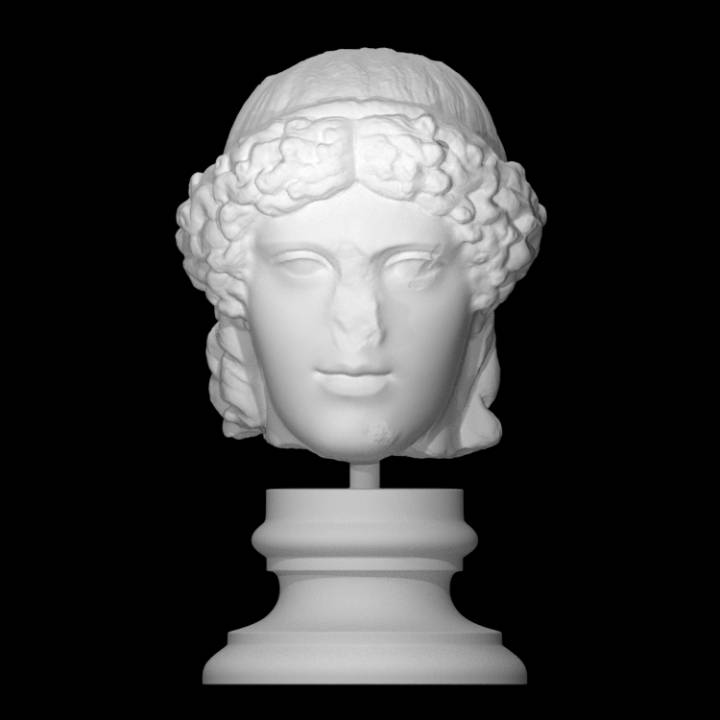 3D Printable Head of Apollo by Scan The World