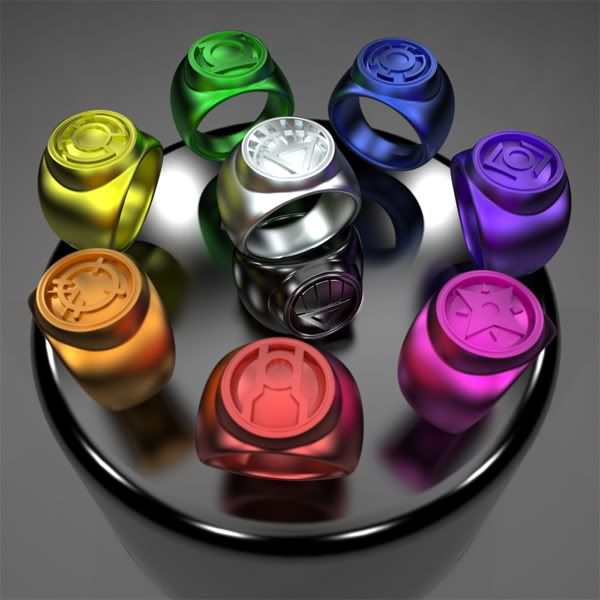 3D Printable Lantern Corp Power Rings by Armando Lopez