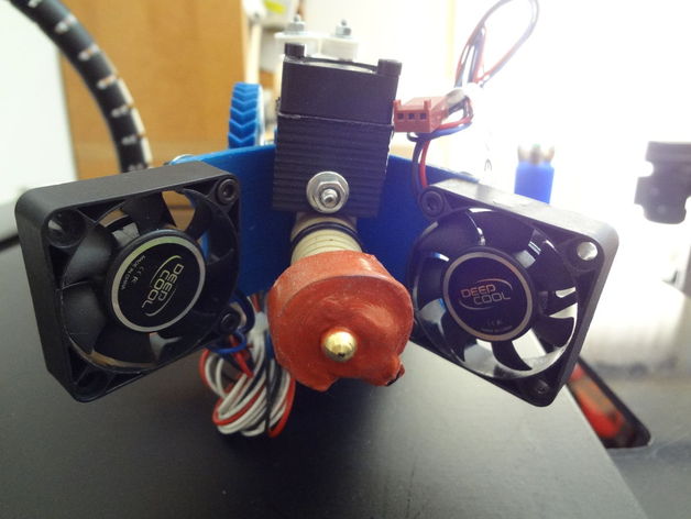 3D Printable Prusa I3 Rework Extruder for IeC hotend by Davide Dalfiume