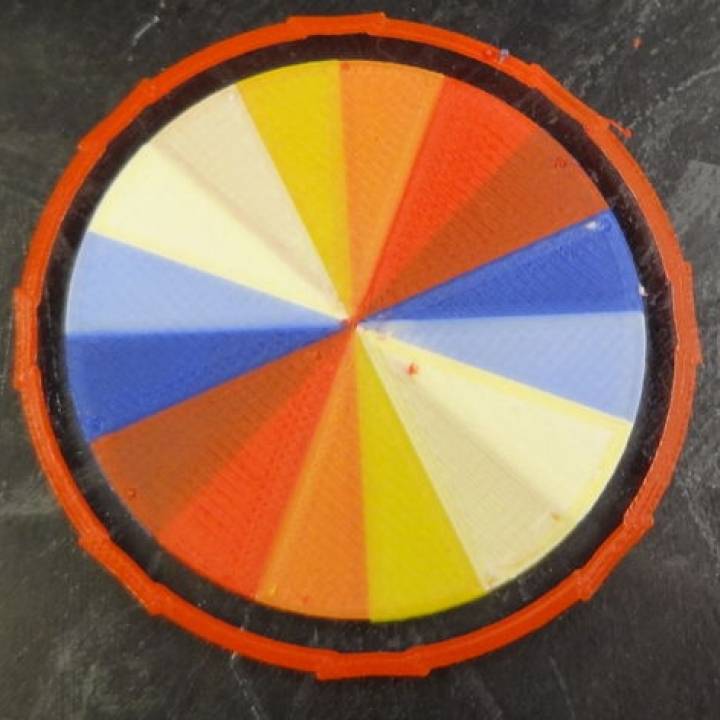 3D Printable Wheel of color by Davide Dalfiume