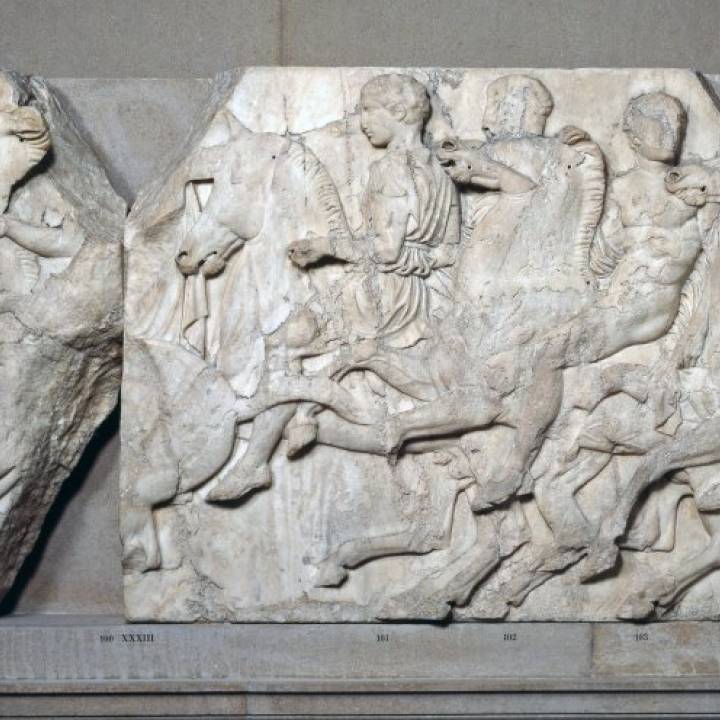 3D Printable Parthenon Frieze _ North XXXVIII, 103-104-105 by Scan The ...
