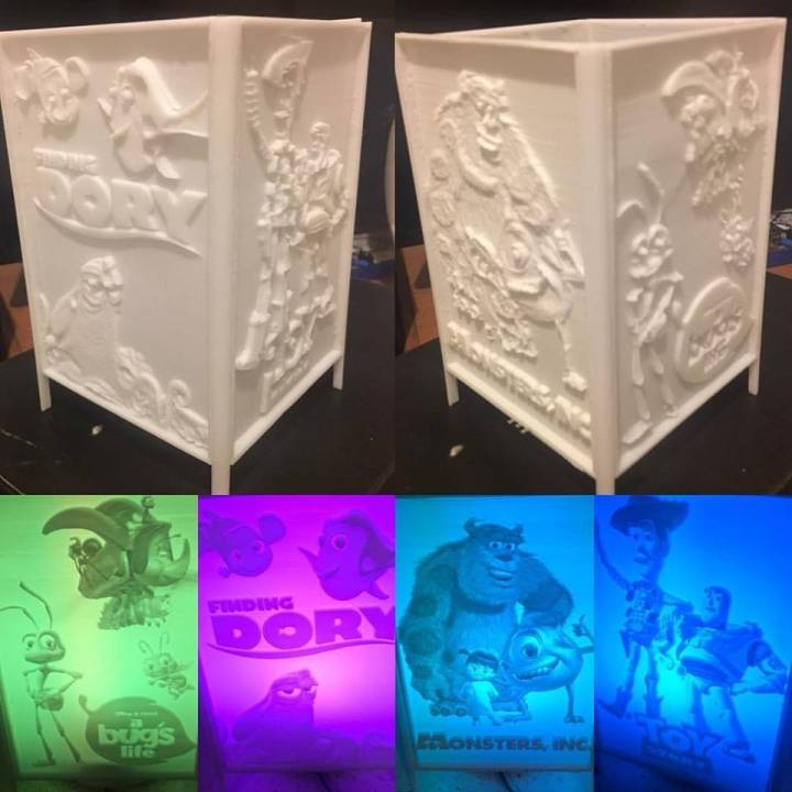 3D Printable Disney Pixar Lamp Shade by Daniel Beek