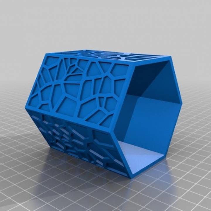 3D Printable Modular Hex Drawers by Dan O'Connell