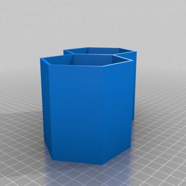 3D Printable Modular Hex Drawers by Dan O'Connell