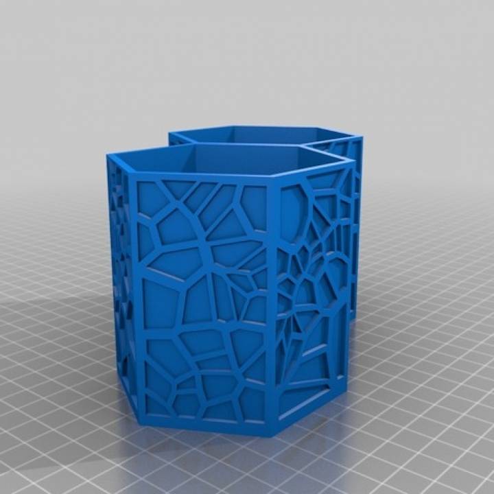 3D Printable Modular Hex Drawers by Dan O'Connell