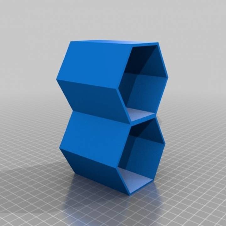3D Printable Modular Hex Drawers by Dan O'Connell