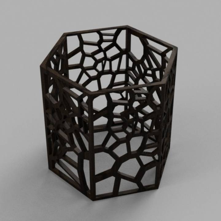 3D Printable Modular Wine Rack by Dan O'Connell
