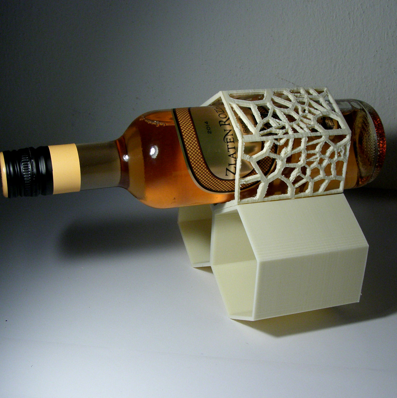 3D Printable Modular Wine Rack by Dan O'Connell