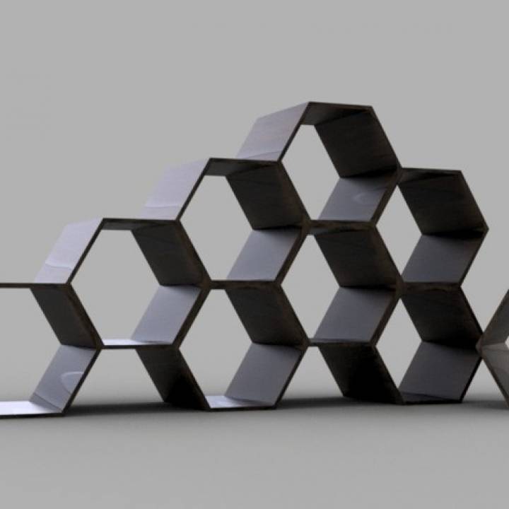 3D Printable Modular Wine Rack by Dan O'Connell