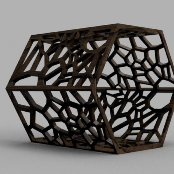 3D Printable Modular Wine Rack by Dan O'Connell