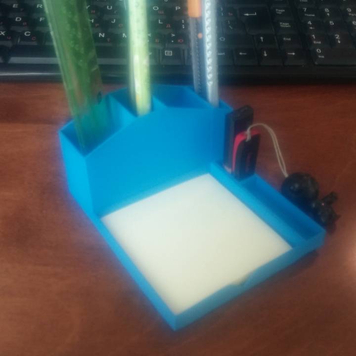 3D Printable Desktop organizer by Matas Batutis