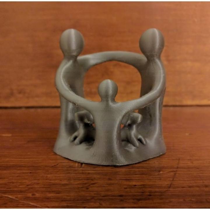 3D Printable Family Dogs Sculpture by Catus Maximus