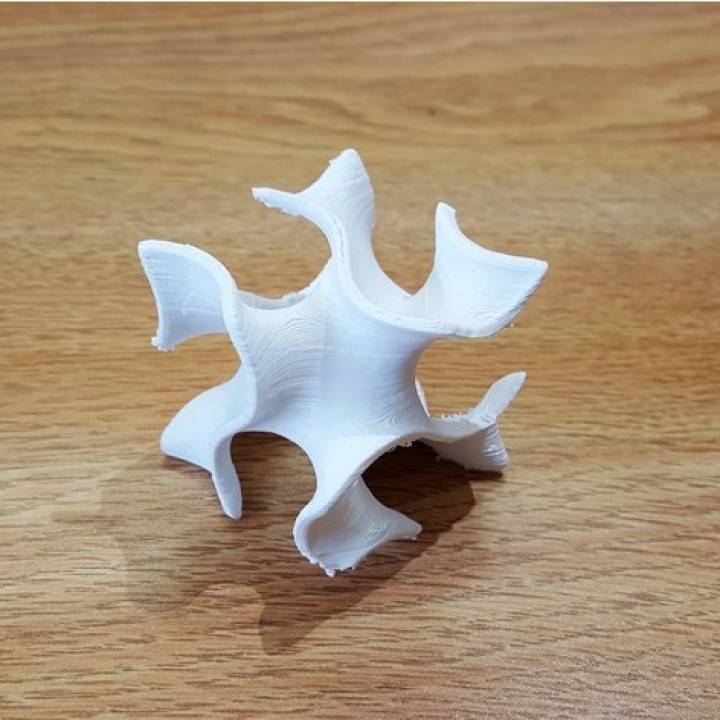 3D Printable Gyroid Chunk by Dan O'Connell