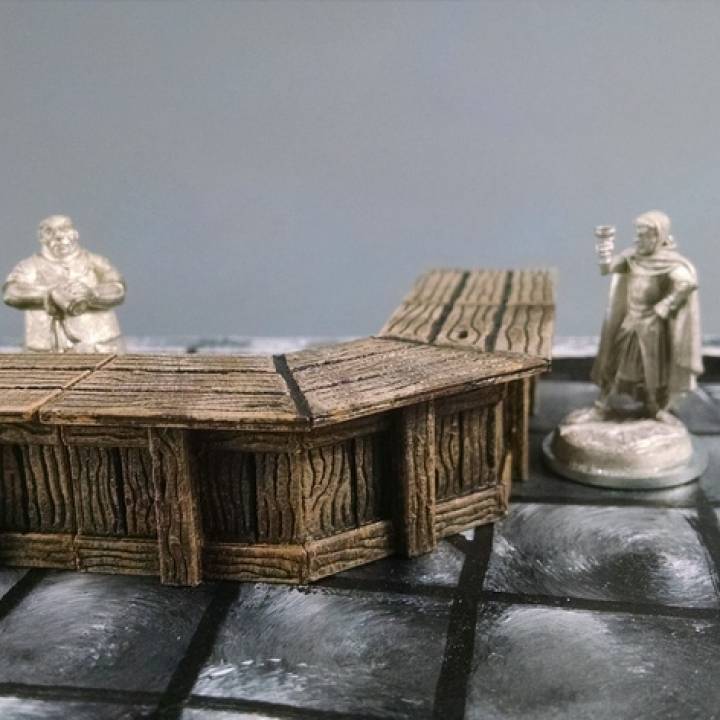 3D Printable 28mm Modular Bar by Ryan Beasecker