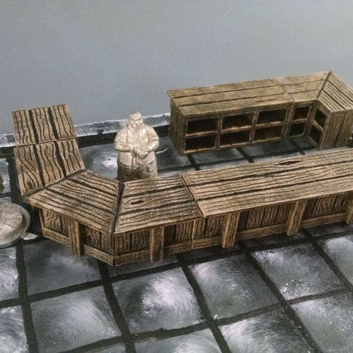 3D Printable 28mm Modular Bar by Ryan Beasecker