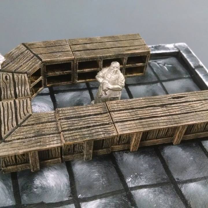 3D Printable 28mm Modular Bar by Ryan Beasecker