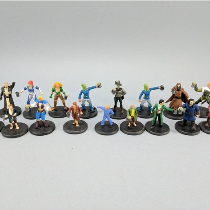 3D Printable HeroClix Conversion: Poison Ivy to Bar Maid by Ryan Beasecker