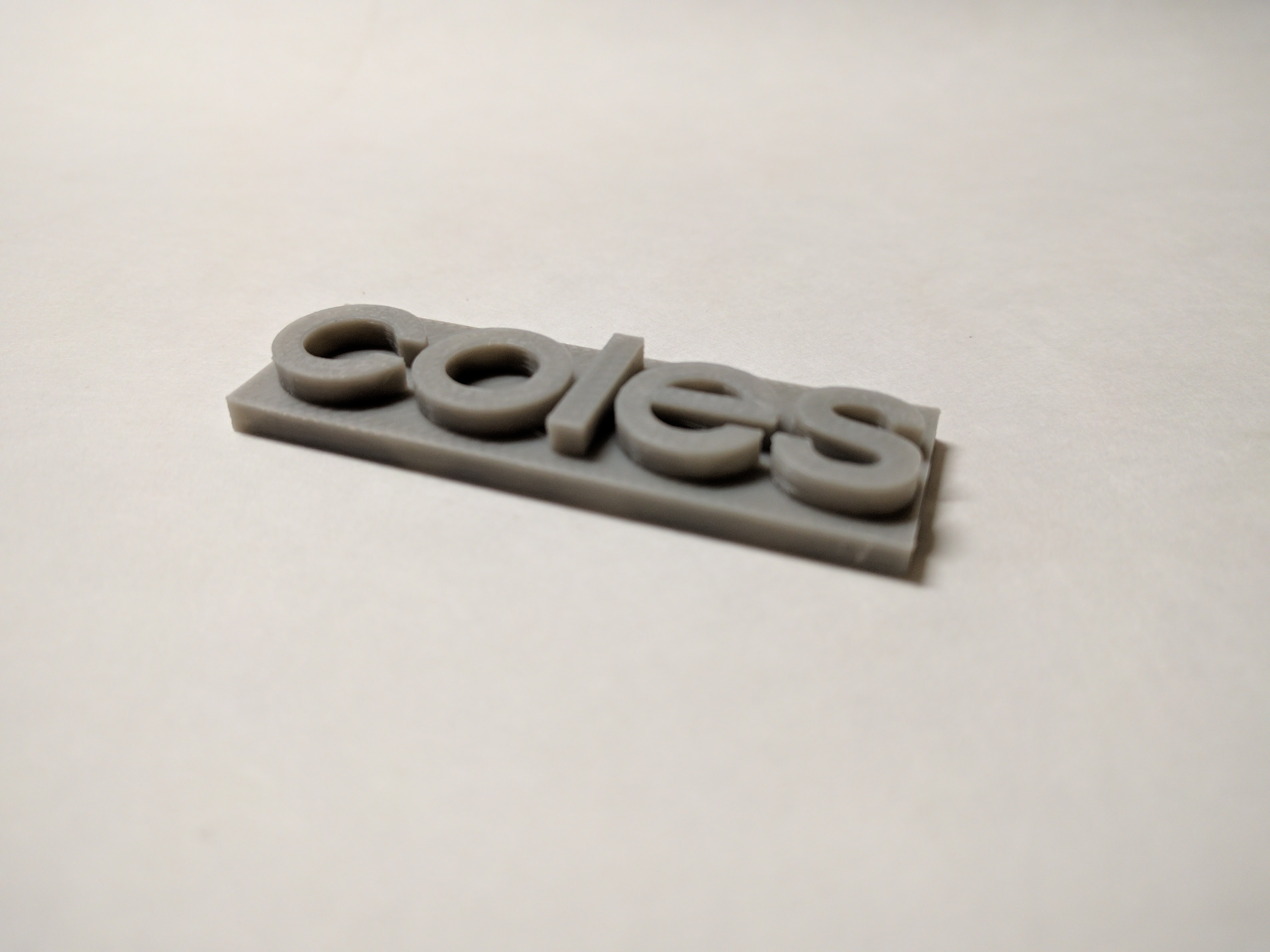 3D Printable Coles Logo by Ryan Smith