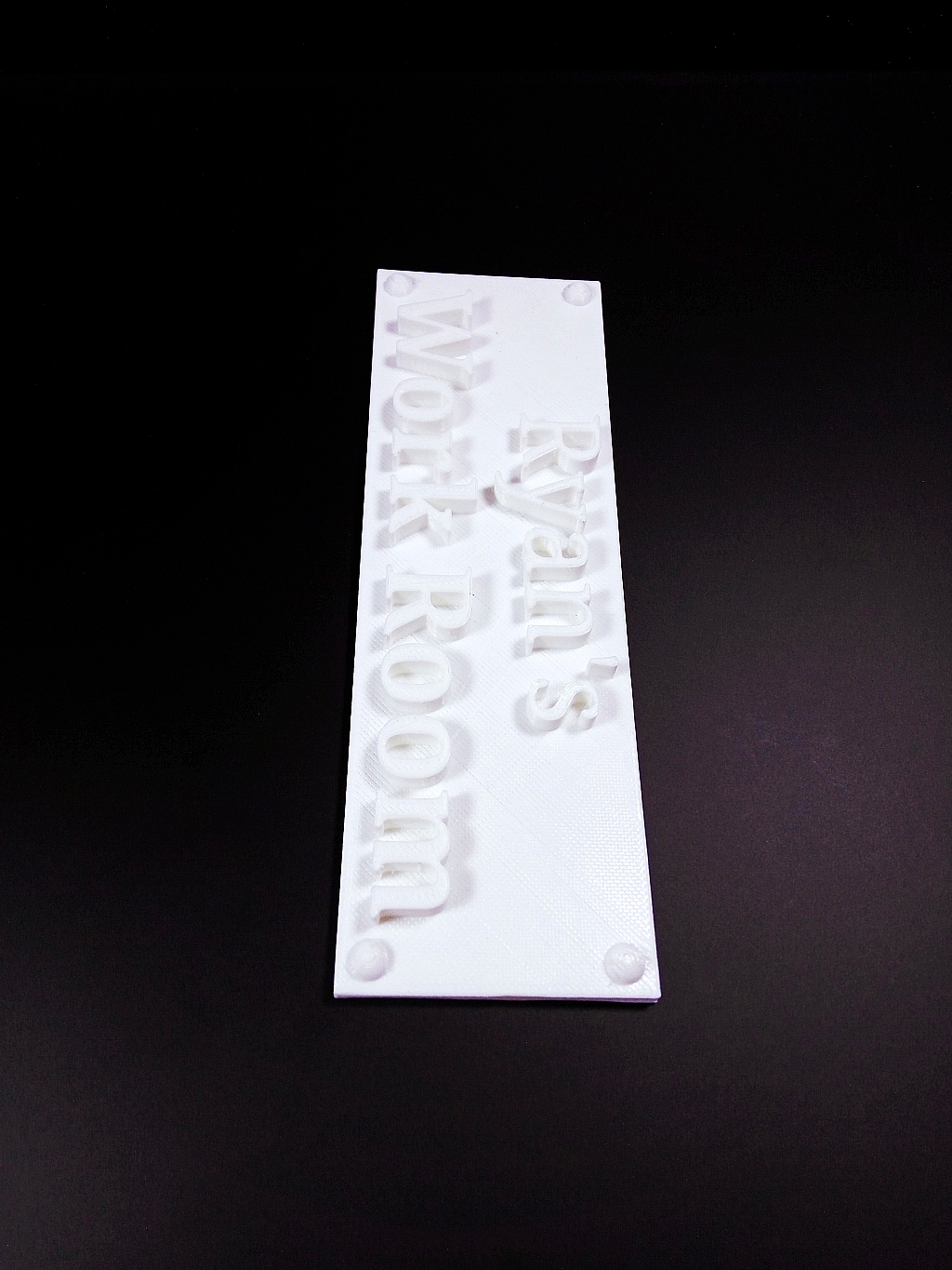 3D Printable Work Room Sign by Ryan Smith
